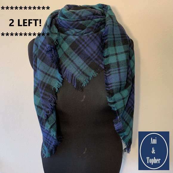 Ani and Topher | Accessories | New Blanket Scarf Triangle Plaidtartan ...